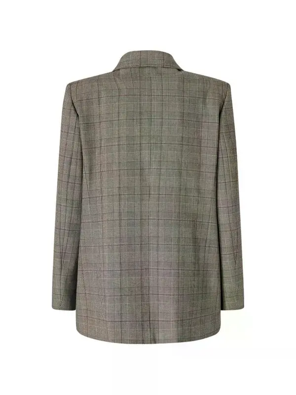 Pinko Check Double-breasted Blazer