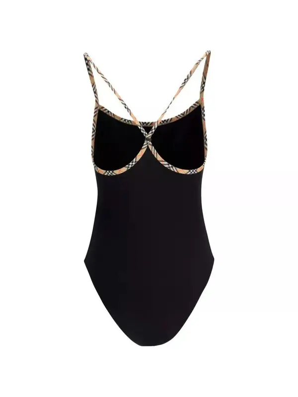 Burberry Check Trim One-piece Swimsuit