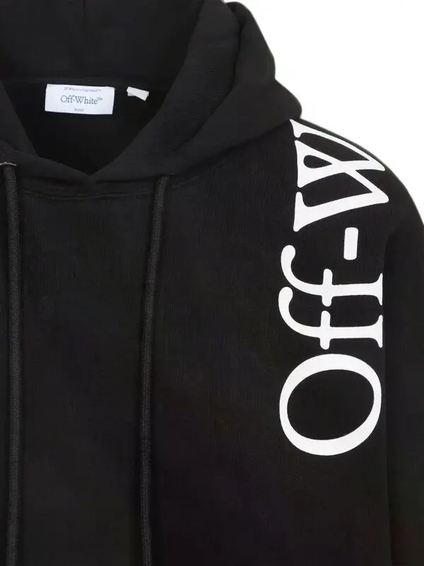 Off-White Logo Print Cotton Hoodie