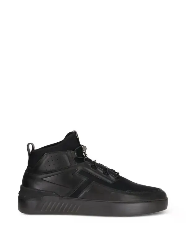 TOD'S No_code Leather-panelled High Top Sneakers