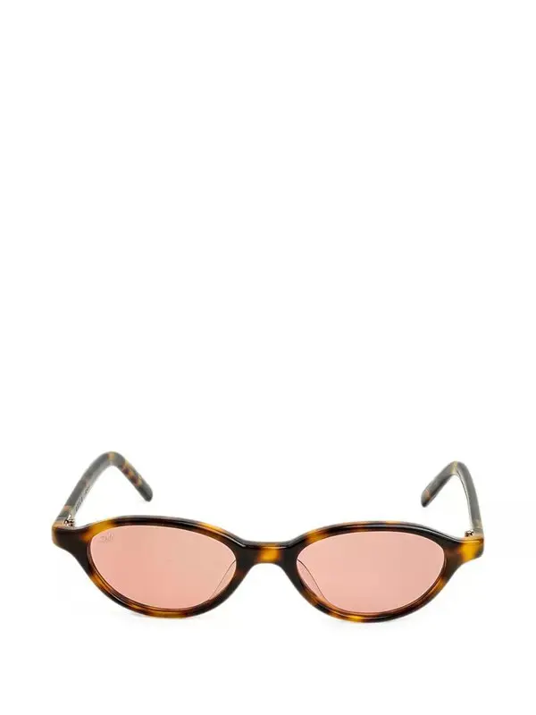AKILA Oval-frame Sunglasses - Brown