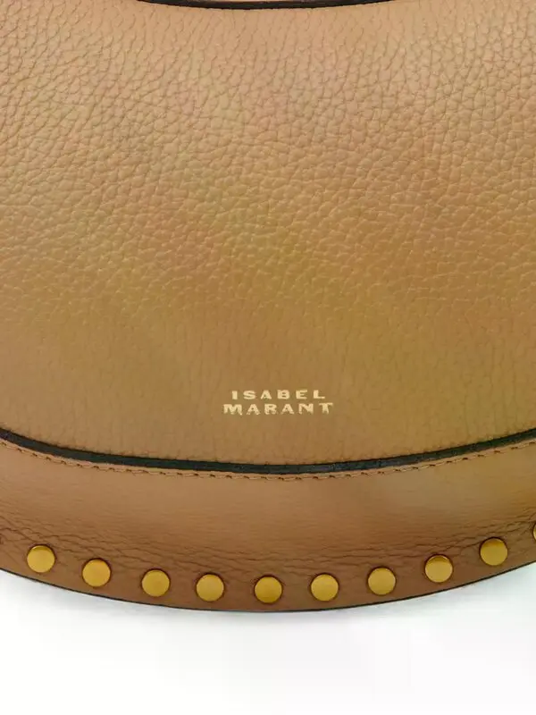 Isabel Marant Étoile Oskan Moon Grained Leather Shoulder Bag - Neutrals