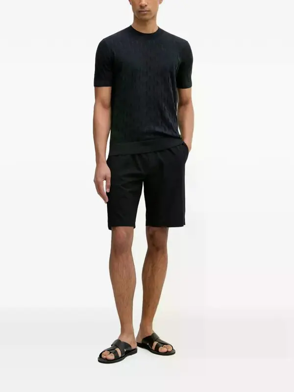 Karl Lagerfeld Logo-perforated Cotton T-shirt