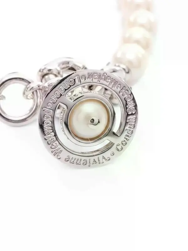 VIVIENNE WESTWOOD Tone Orb Pendant Aleksa Bracelet - Silver