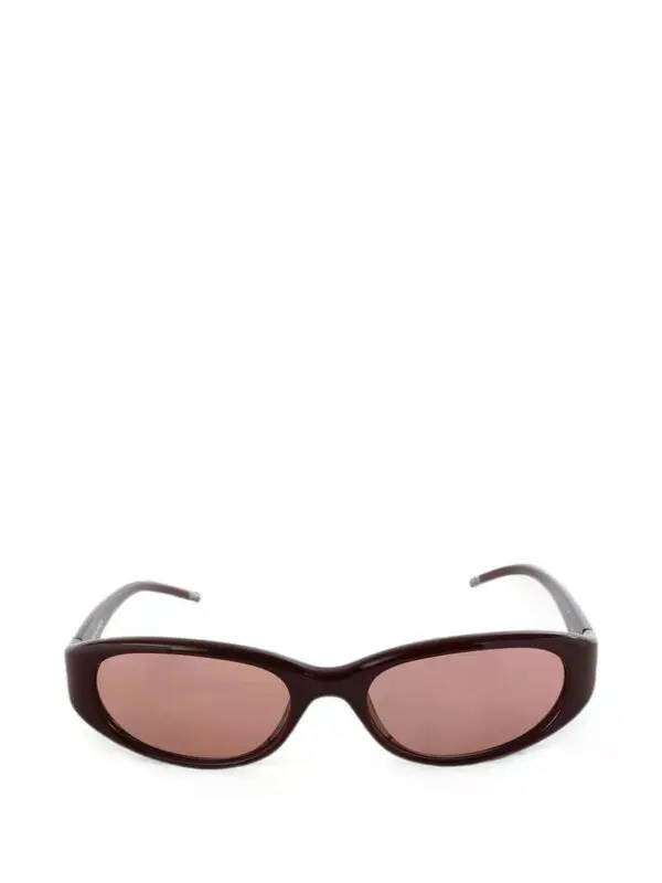 Chimi Oval-frame Sunglasses - Brown