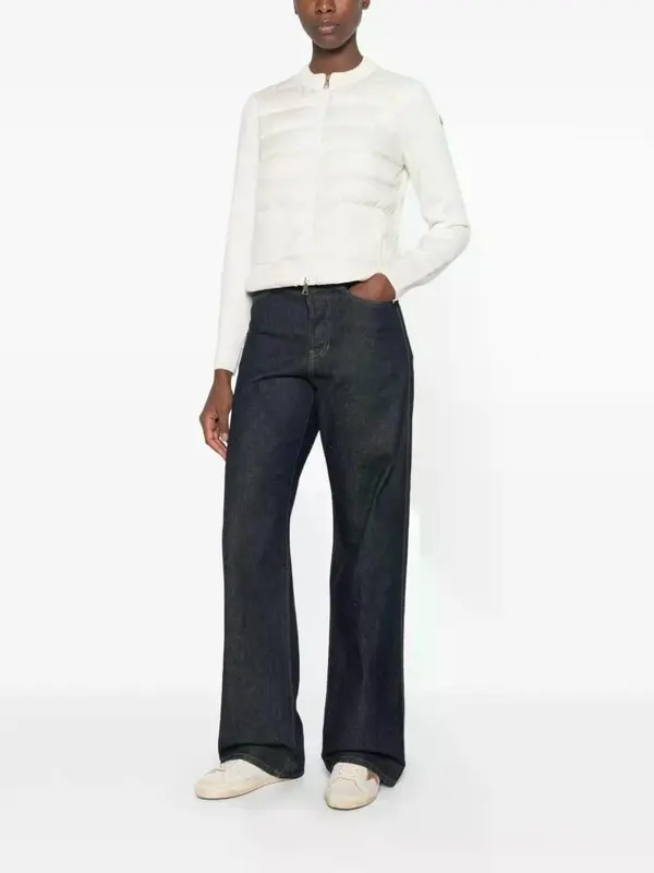 Moncler Quilted Zip-up Sweater