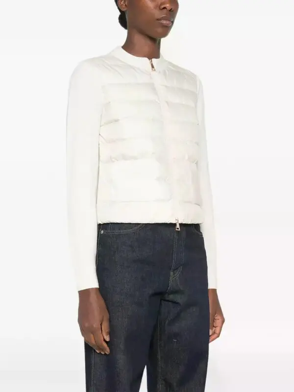 Moncler Quilted Zip-up Sweater