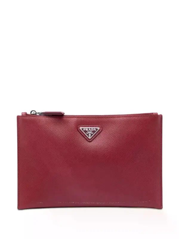 Prada Saffiano Leather Clutch Bag