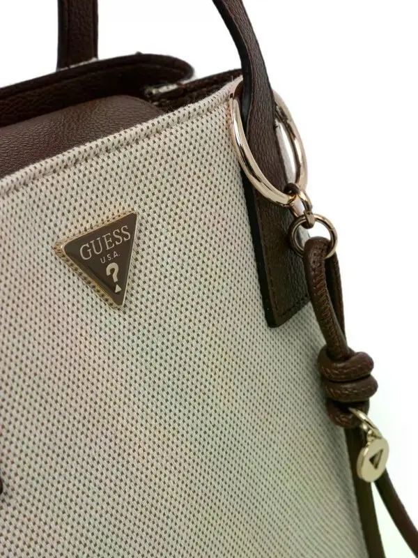 Guess Logo Plaque Tote Bag