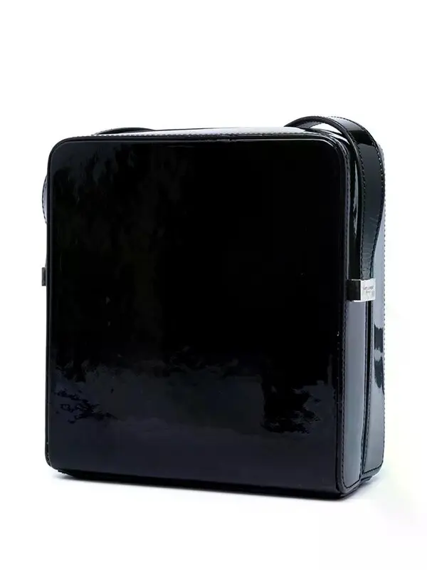 Saint Laurent Patent Leather Camera Bag - Black