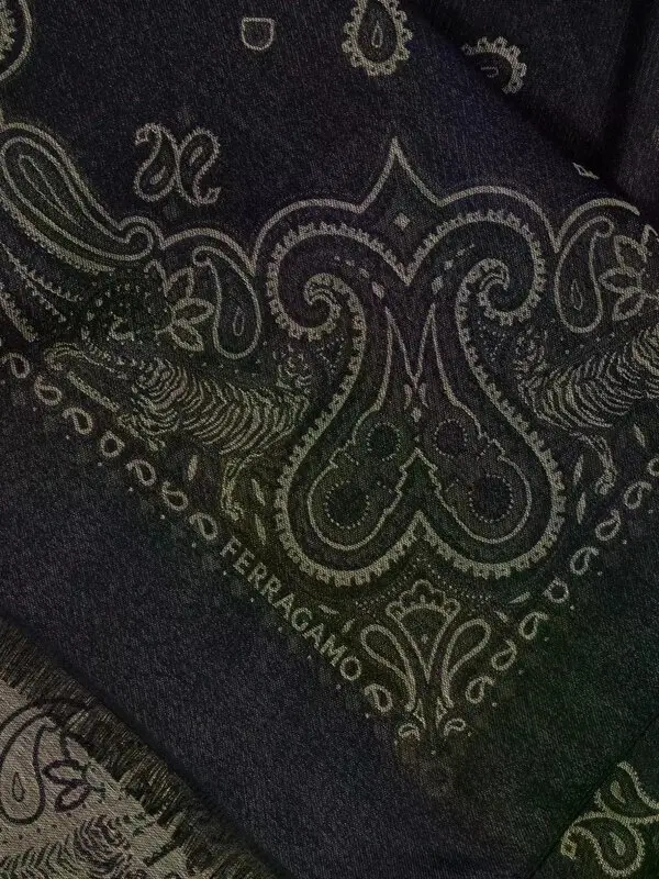 FERRAGAMO Arabesque Print Stole