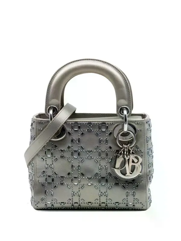 Dior Mini Lady Satchel - Grey
