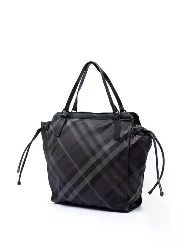 Burberry Smoke Check Nylon Buckleigh Tote Bag