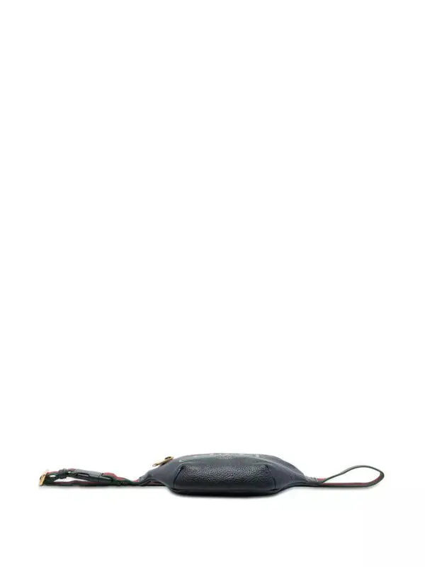Gucci Grained Calfskin Web Logo Belt Bag