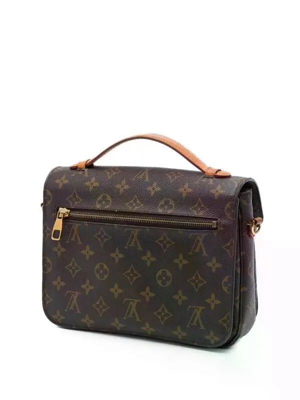 LOUIS VUITTON 2017 Monogram Pochette Metis Satchel - Brown