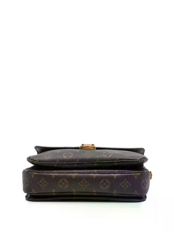 LOUIS VUITTON 2017 Monogram Pochette Metis Satchel - Brown