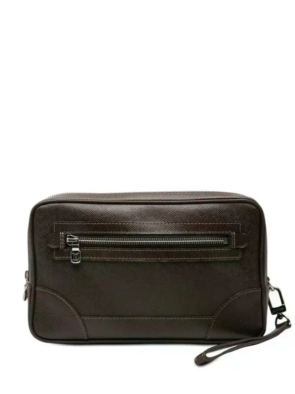 LOUIS VUITTON Taiga Neo Pavel Clutch Bag - Brown