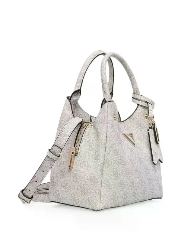 Guess Monogram Logo Plaque Tote Bag