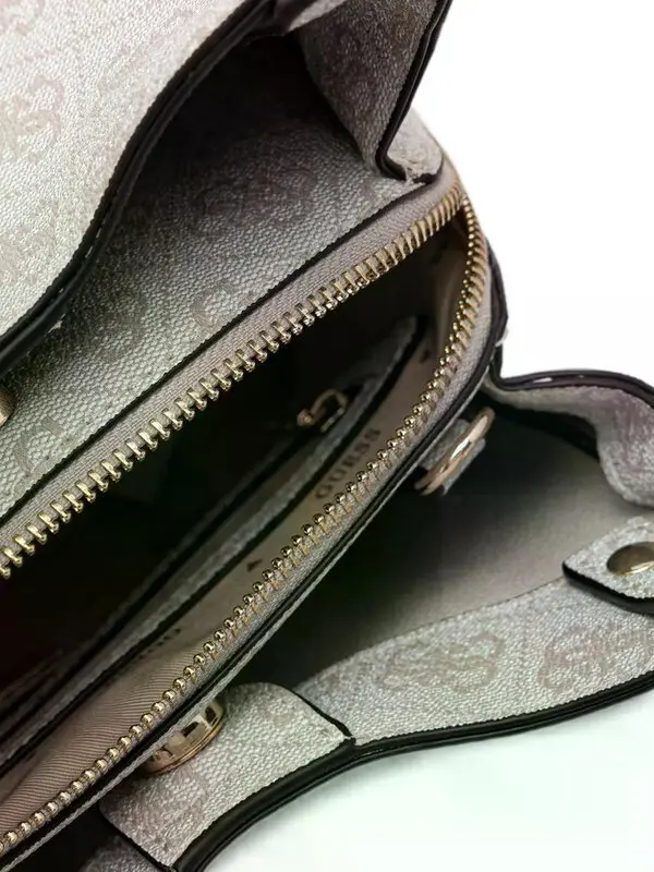 Guess Monogram Logo Plaque Tote Bag