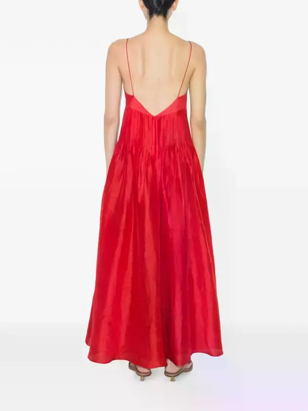 Tory Burch Logo Detail Maxi Dress - Red
