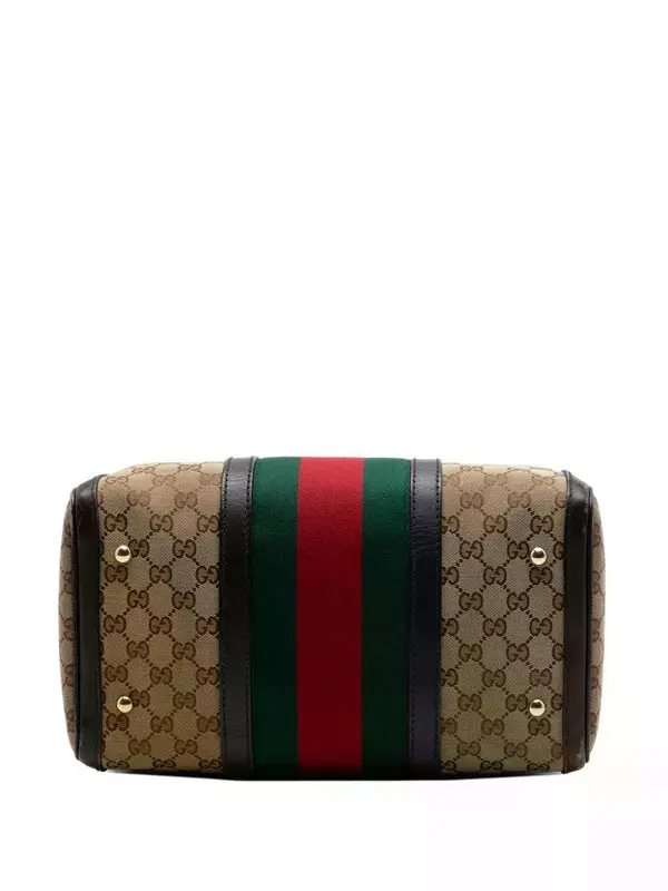 Gucci Gg Canvas Web Joy Boston Bag - Neutrals