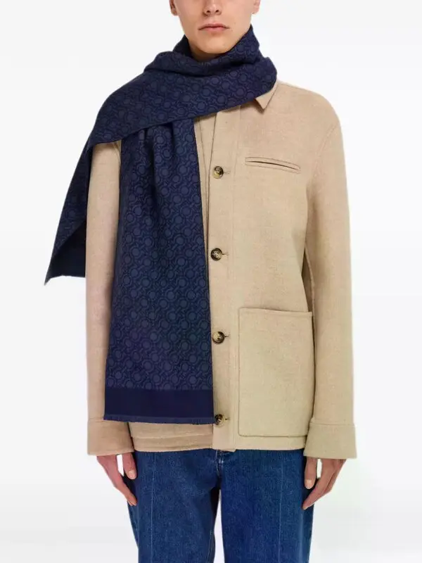 FERRAGAMO Gancini Chain Scarf - Blue
