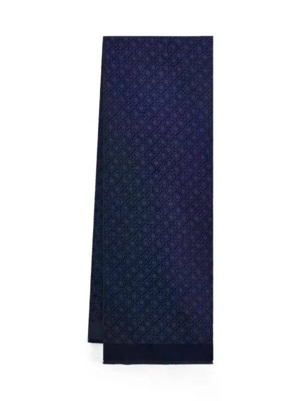 FERRAGAMO Gancini Chain Scarf - Blue