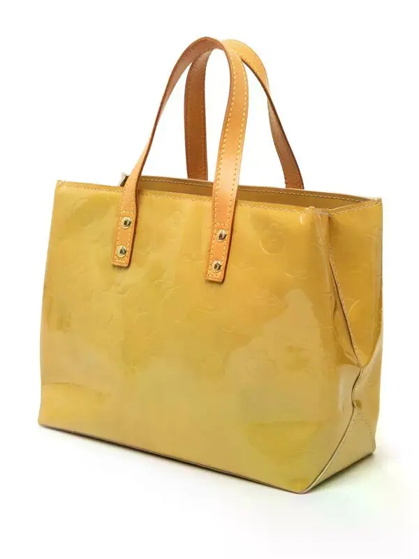LOUIS VUITTON Monogram Vernis Reade Pm Handbag - Yellow