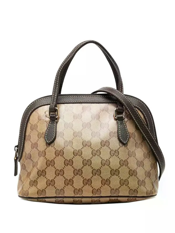 Gucci Mini Gg Crystal Dome Satchel - Neutrals