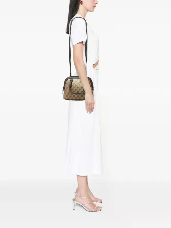 Gucci Mini Gg Crystal Dome Satchel - Neutrals