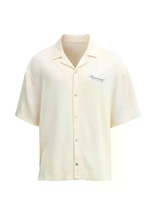 REPRESENT Owners Club Script Short-sleeve Shirt - Neutrals