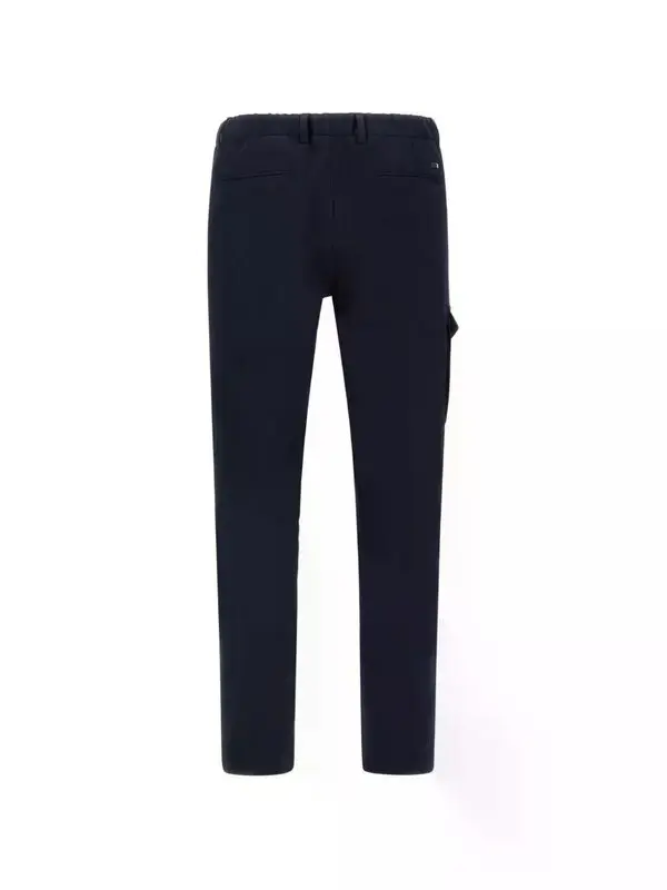 Herno Navy Cargo Pocket Straight-leg Trousers