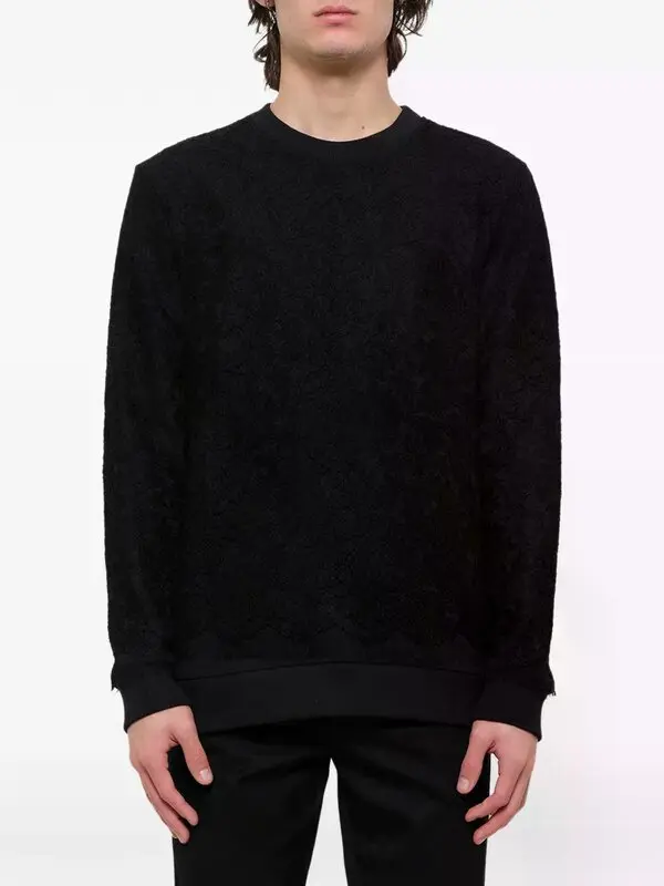 Givenchy Lace Overlay Crewneck Sweatshirt
