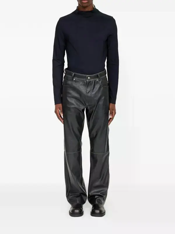 MAISON MARGIELA Leather-effect Trousers