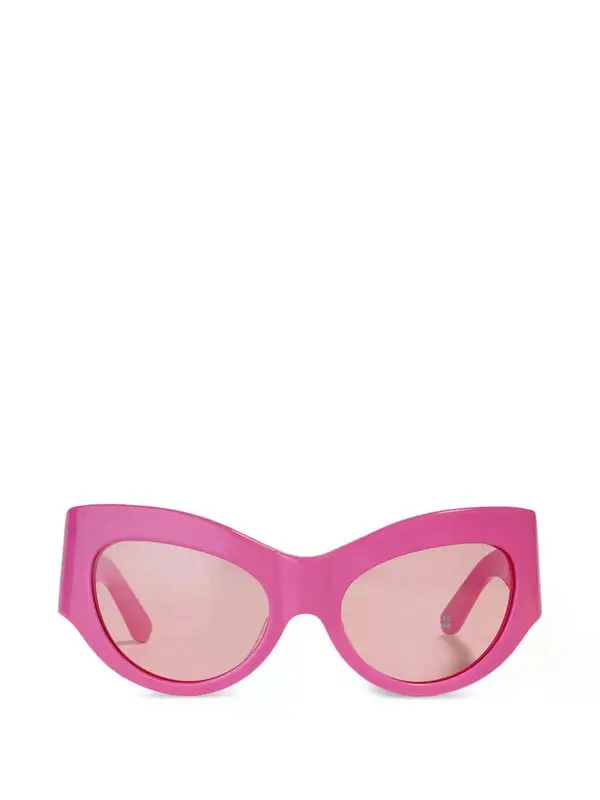 GANNI X Ace & Tate Trixie Oval Frame Sunglasses - Pink