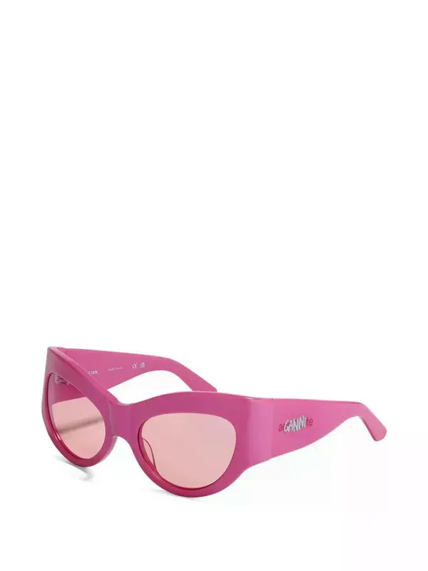 GANNI X Ace & Tate Trixie Oval Frame Sunglasses