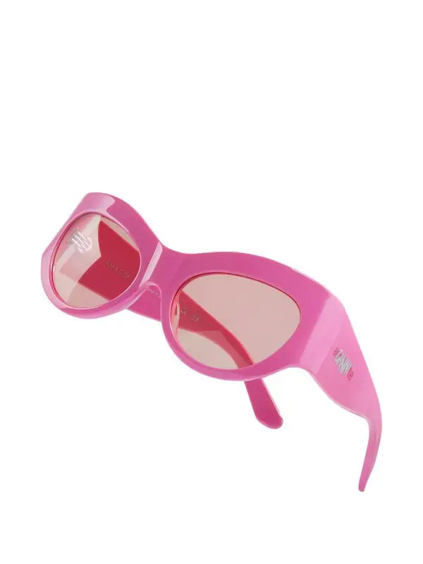 GANNI X Ace & Tate Trixie Oval Frame Sunglasses