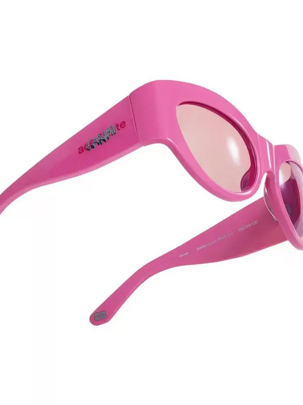 GANNI X Ace & Tate Trixie Oval Frame Sunglasses