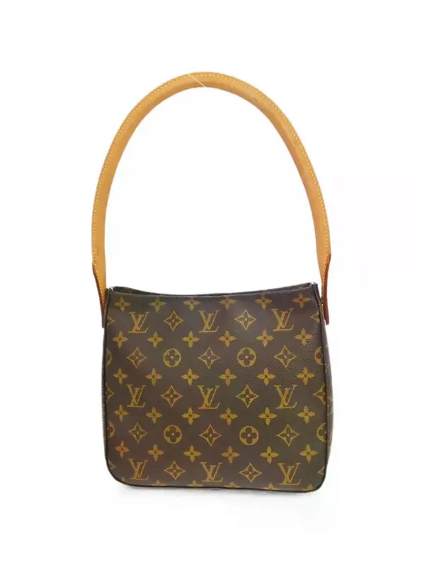 LOUIS VUITTON Monogram Canvas Looping Mm Handbag - Brown