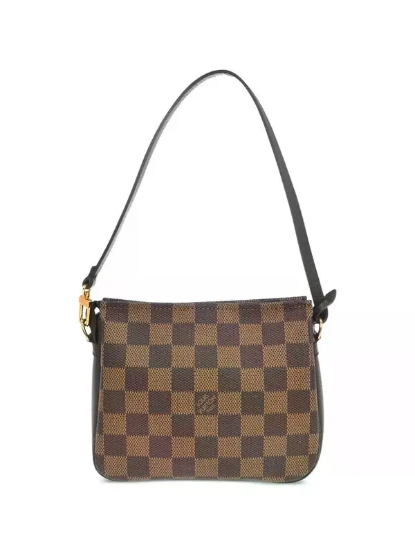 LOUIS VUITTON Damier Ebene Trousse Makeup Handbag