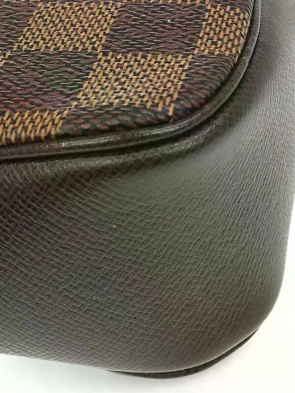 LOUIS VUITTON Damier Ebene Trousse Makeup Handbag