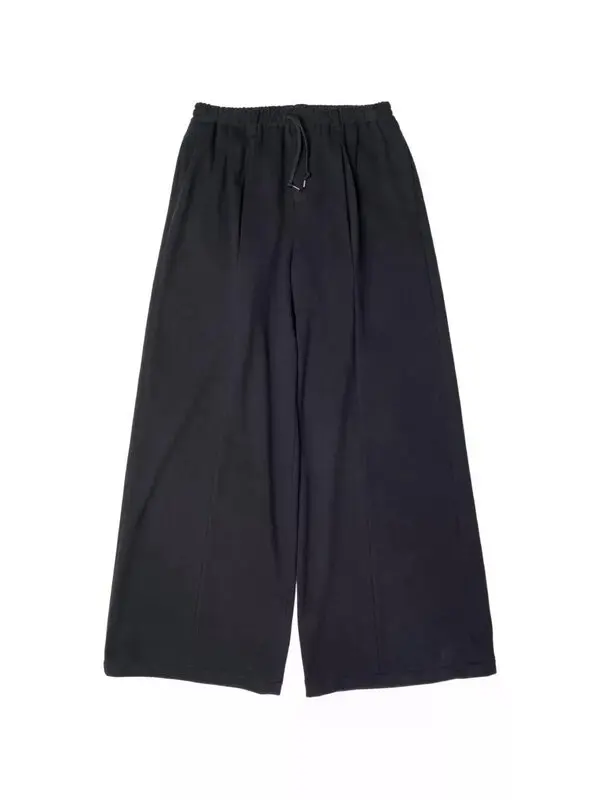 YOSHIOKUBO Pleated Wide-leg Trousers - Black