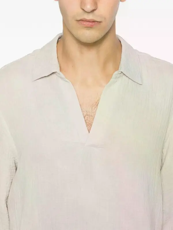 MC2 SAINT BARTH Ventotene Cotton-goffer Long-sleeved Shirt
