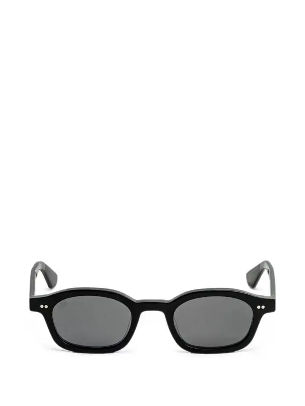 AKILA Ceres Square-frame Sunglasses With Silver-tone Stud Detailing - Black