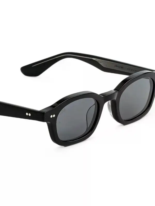 AKILA Ceres Square-frame Sunglasses With Silver-tone Stud Detailing - Black