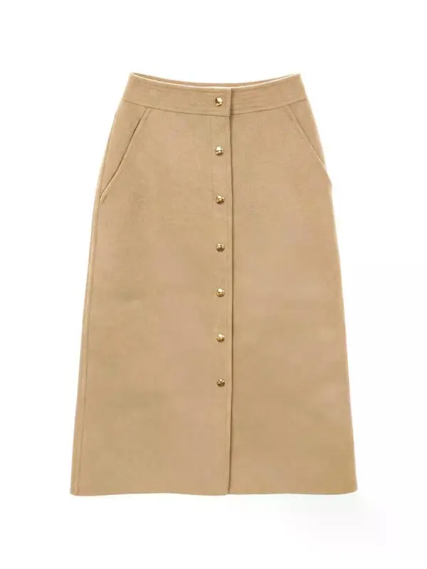 LOUIS VUITTON Monogram Midi Skirt