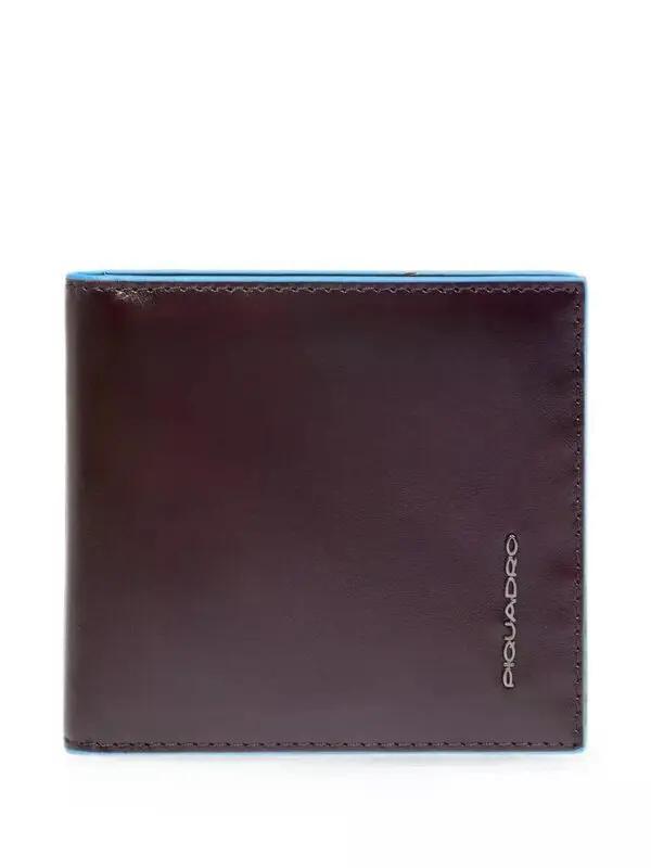 PIQUADRO Leather Money Clip Wallet - Brown