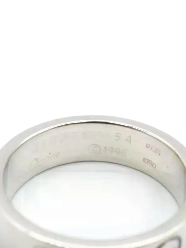 Cartier 1996 Love Ring In 18k White Gold