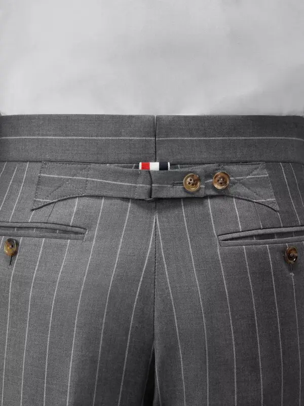 Thom Browne Chalk-stripe Wool Trousers