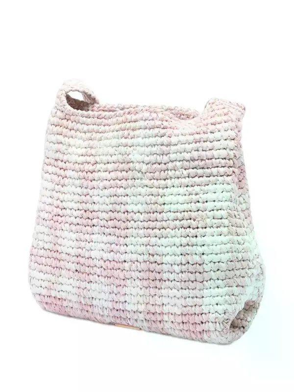 Prada Raffia Effect Crochet Crossbody Bag